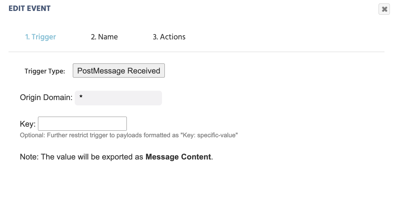 PostMessage Empfangen Trigger | Learn